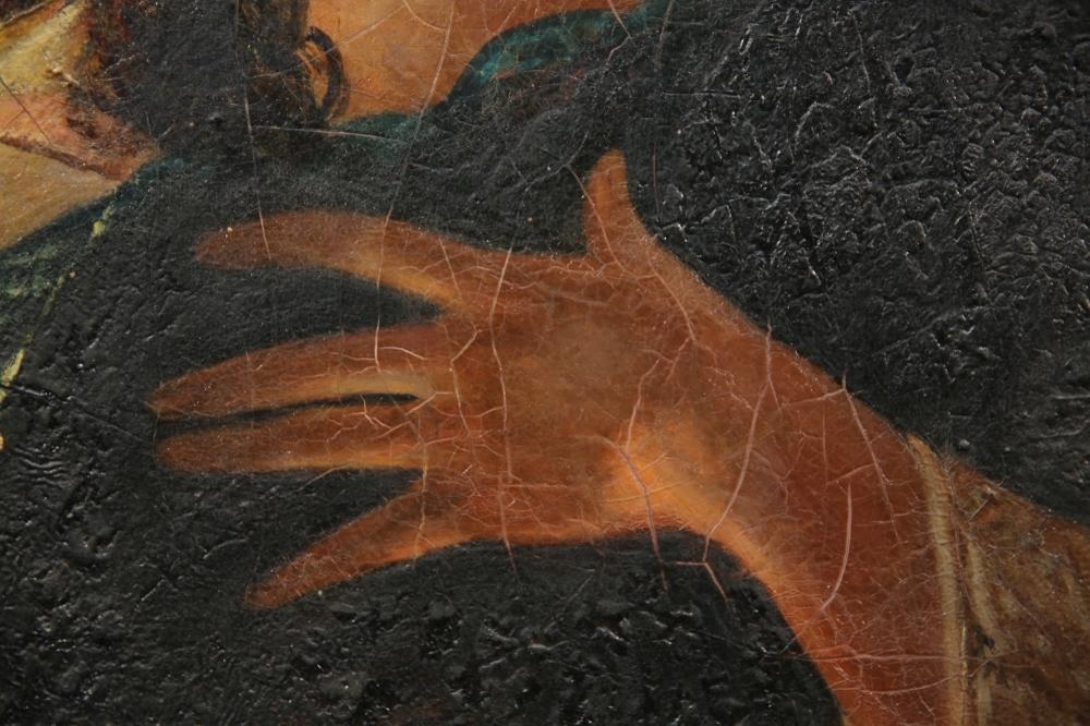 Virginia Phillips | Oil on Canvas Depicting the Virgin Mary | MutualArt