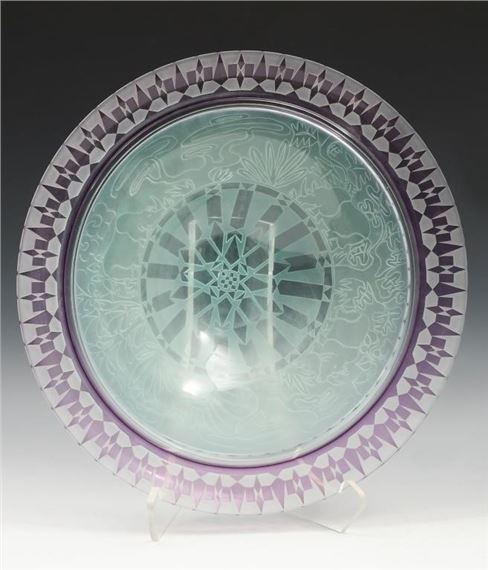 Gary Genetti | GARY GENETTI ETCHED ART GLASS CHARGER | MutualArt
