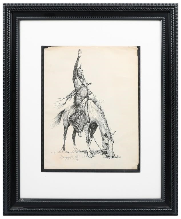 Greg Perillo | GREGORY PERILLO COCHISE ON HORSEBACK (1948) | MutualArt