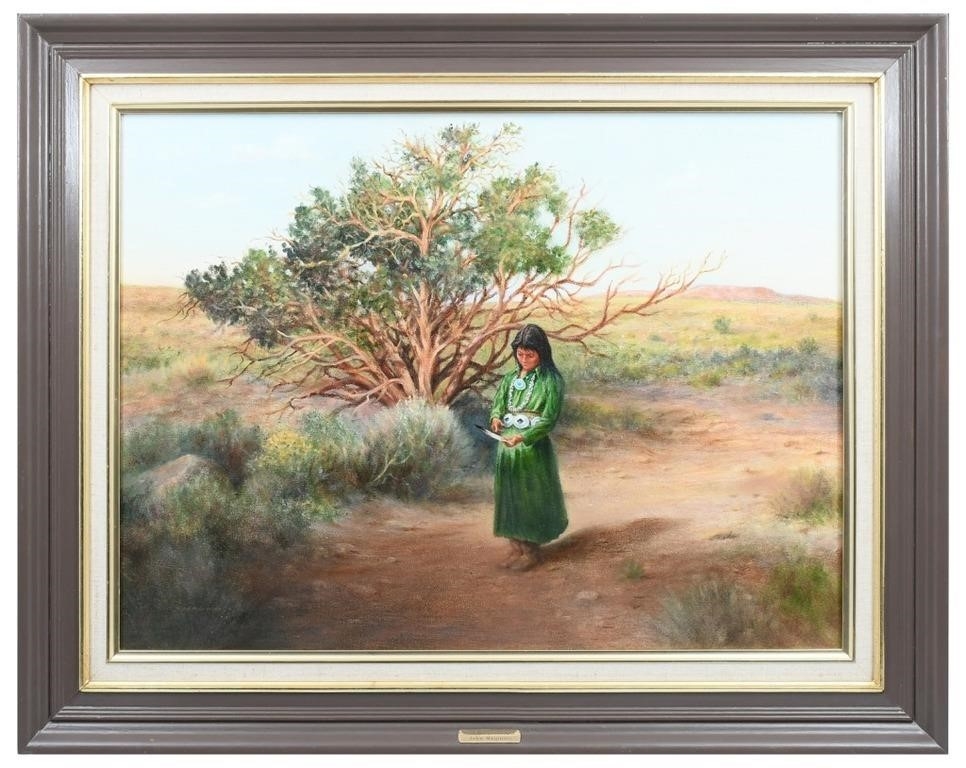 John Brooke Maginnis | 2PC. JOHN BROOKE MAGINNIS SOUTHWESTERN PAINTINGS ...