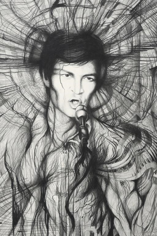 ASHER EIN DOR | ASHER EIN DOR SELF-PORTRAIT AS ELVIS SINGING (72 ...