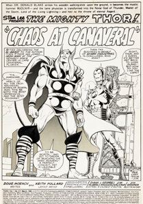 Keith Pollard | Keith Pollard and Brett Breeding Thor #317 Splash Page ...