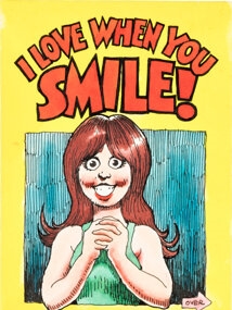 Robert Crumb | Robert Crumb Monster Greeting Cards Cover Original Art ...