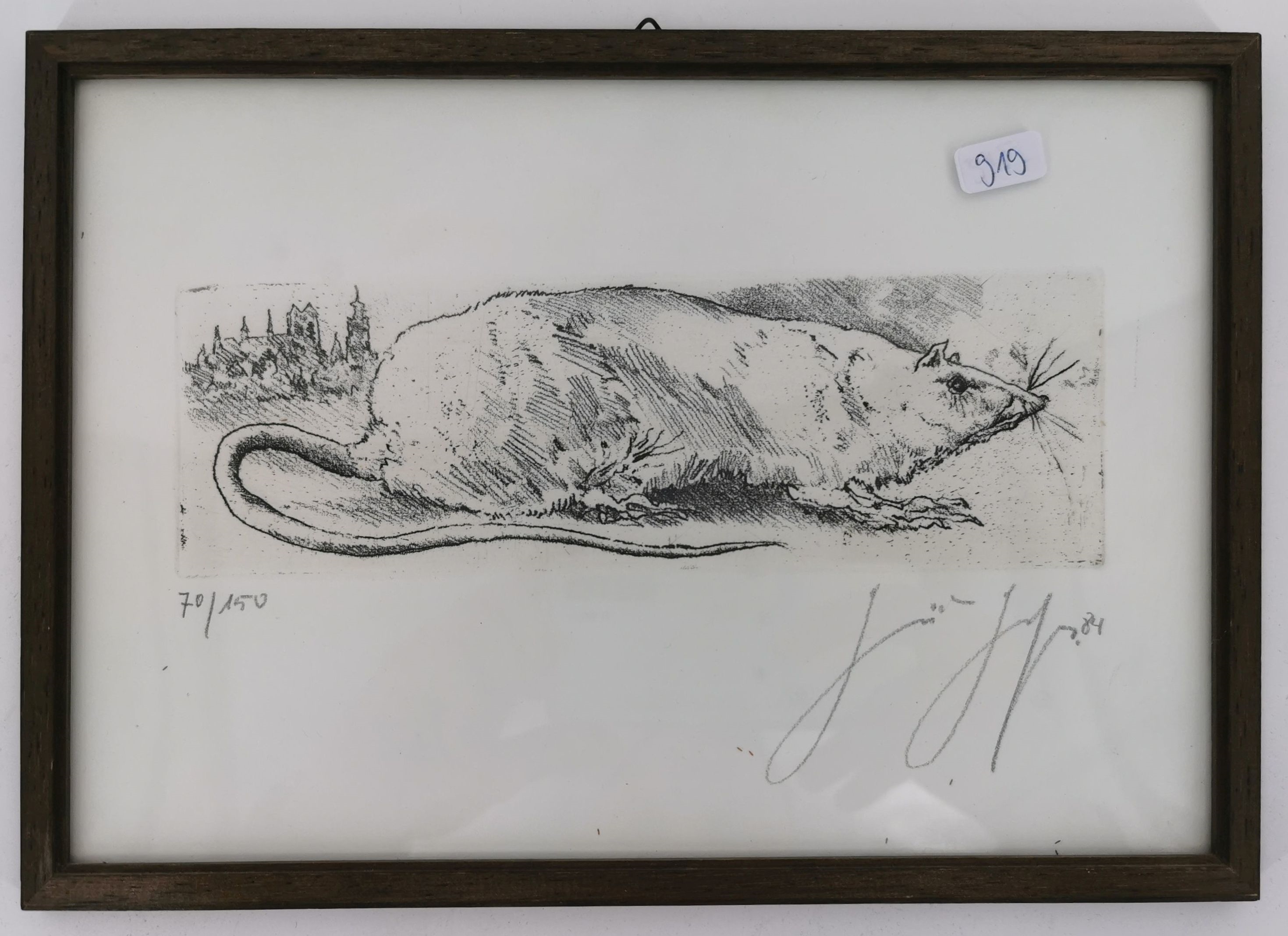 Günter Grass | GÜNTER GRASS - RADIERUNG (1984) | MutualArt