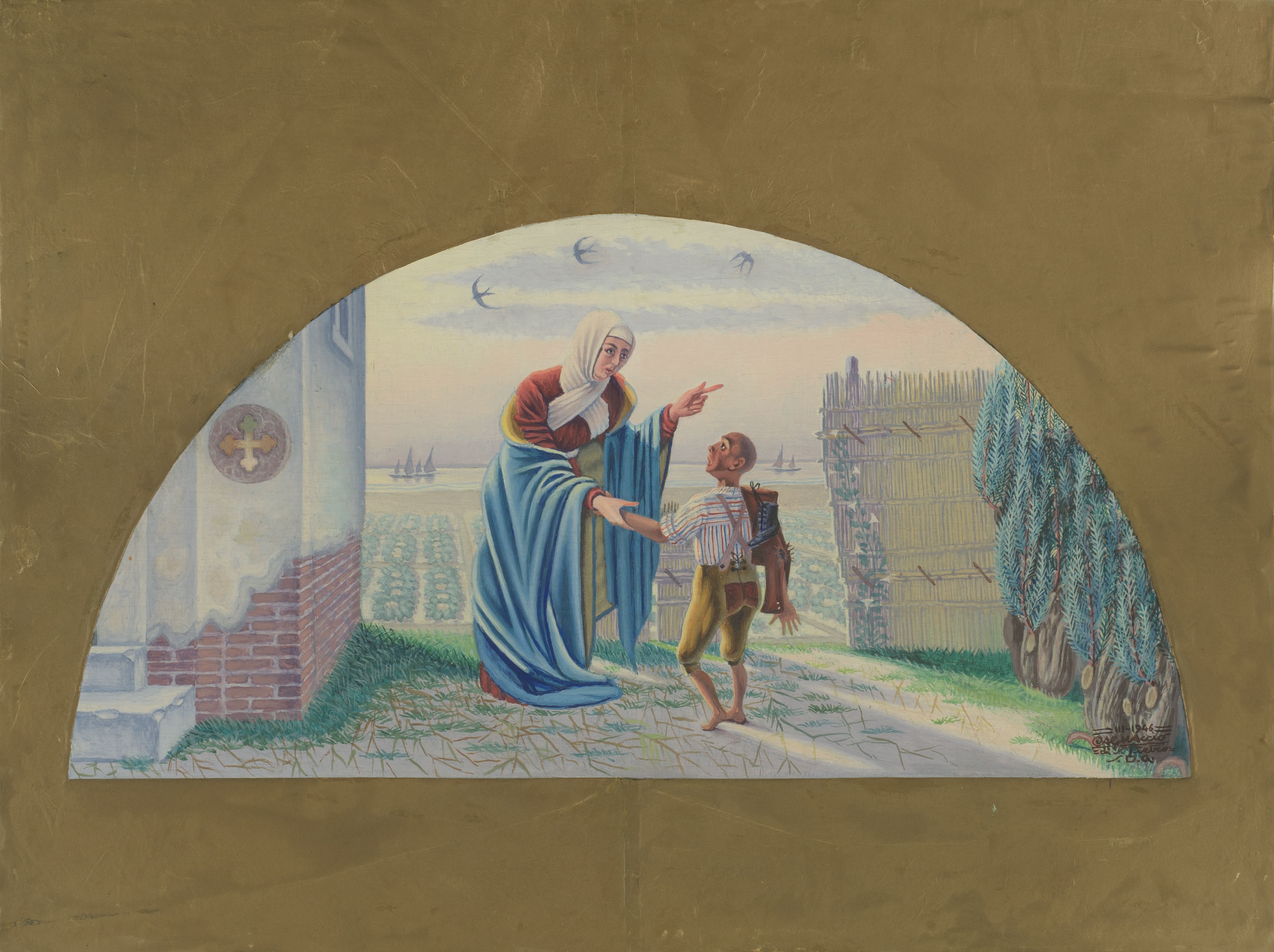 Cagnaccio di San Pietro | L'apparizione della Madonna a Natalino Scarpa ...