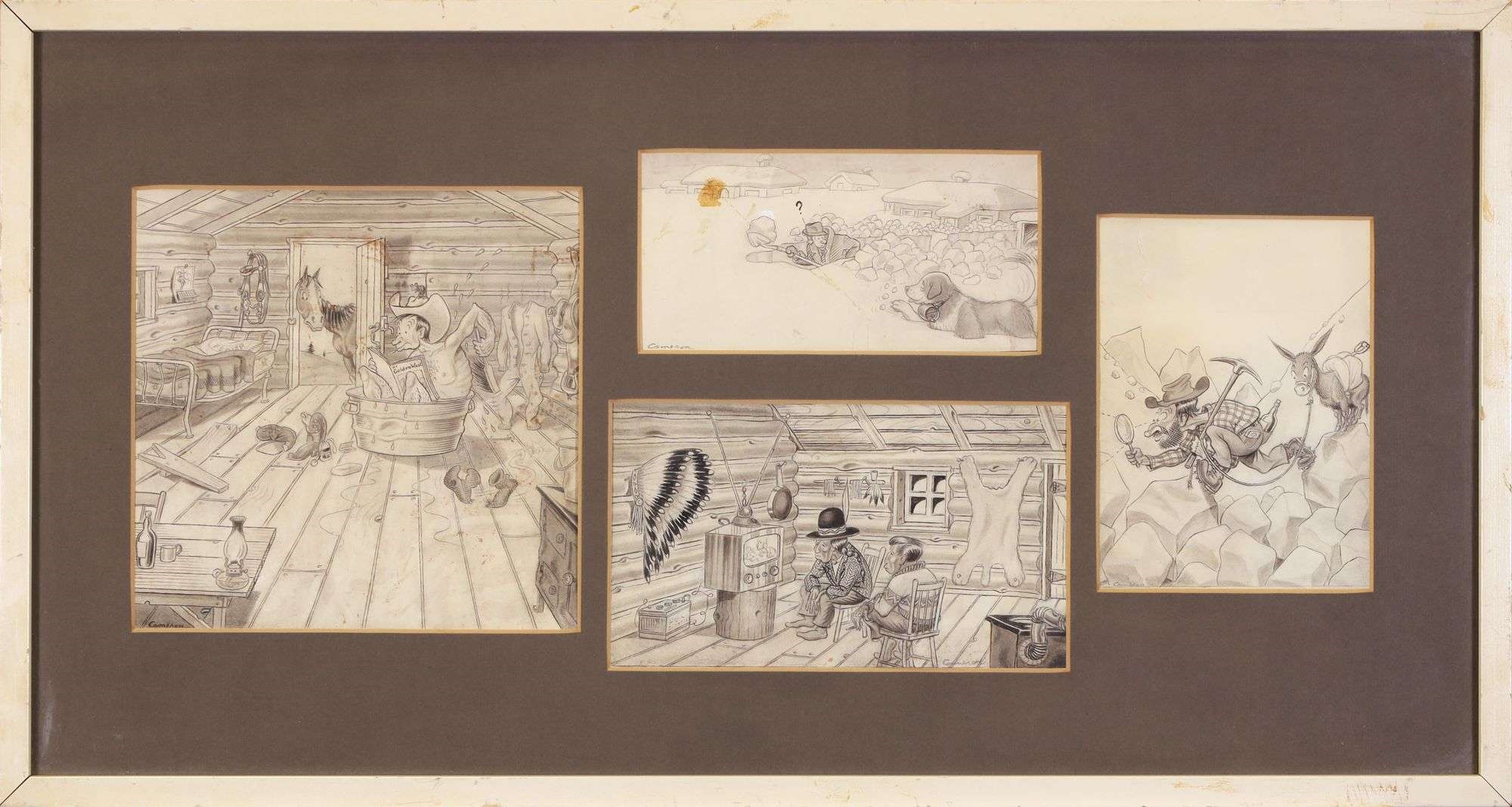 Stewart Cameron | Cartoons drawn for Golden West Magazine | MutualArt