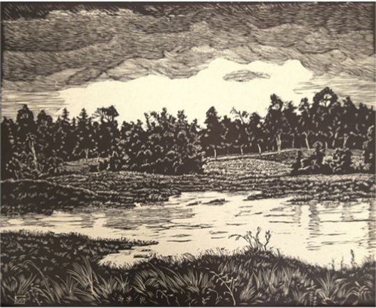 Wilhelm Julius Ludwig Grunert | Landschaft in Ostpreußen (1891) | MutualArt