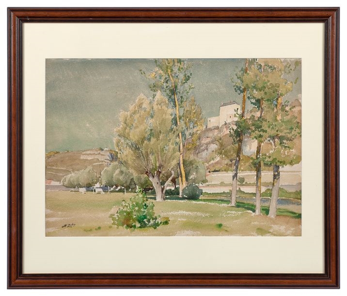 Henri Zuber | View of Château de Mailly | MutualArt
