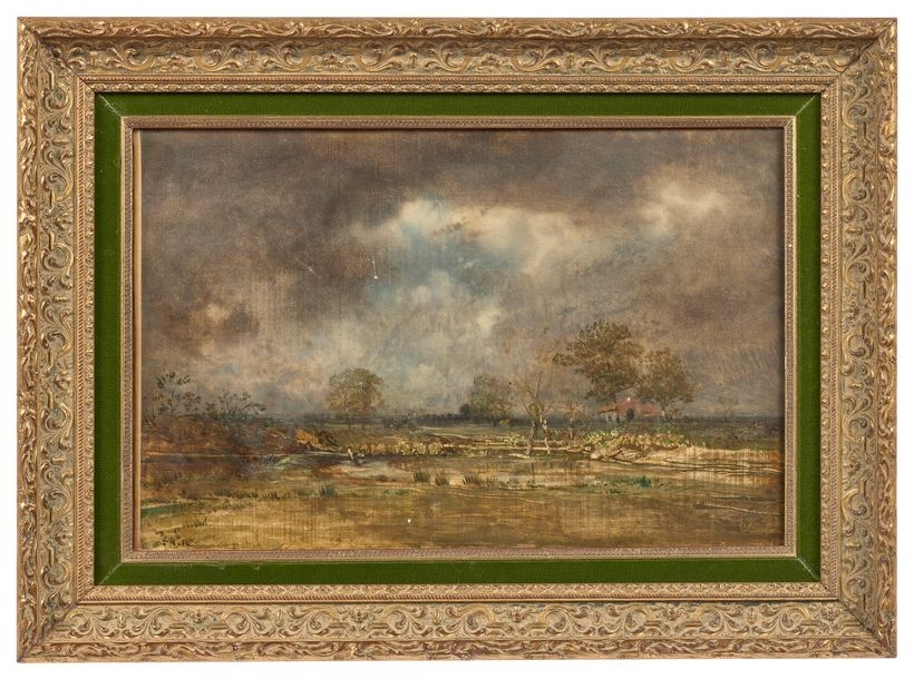 Théodore Rousseau | * FRENCH, 1812-1867 SOLEIL COUCHANT SUR LES SABLES ...