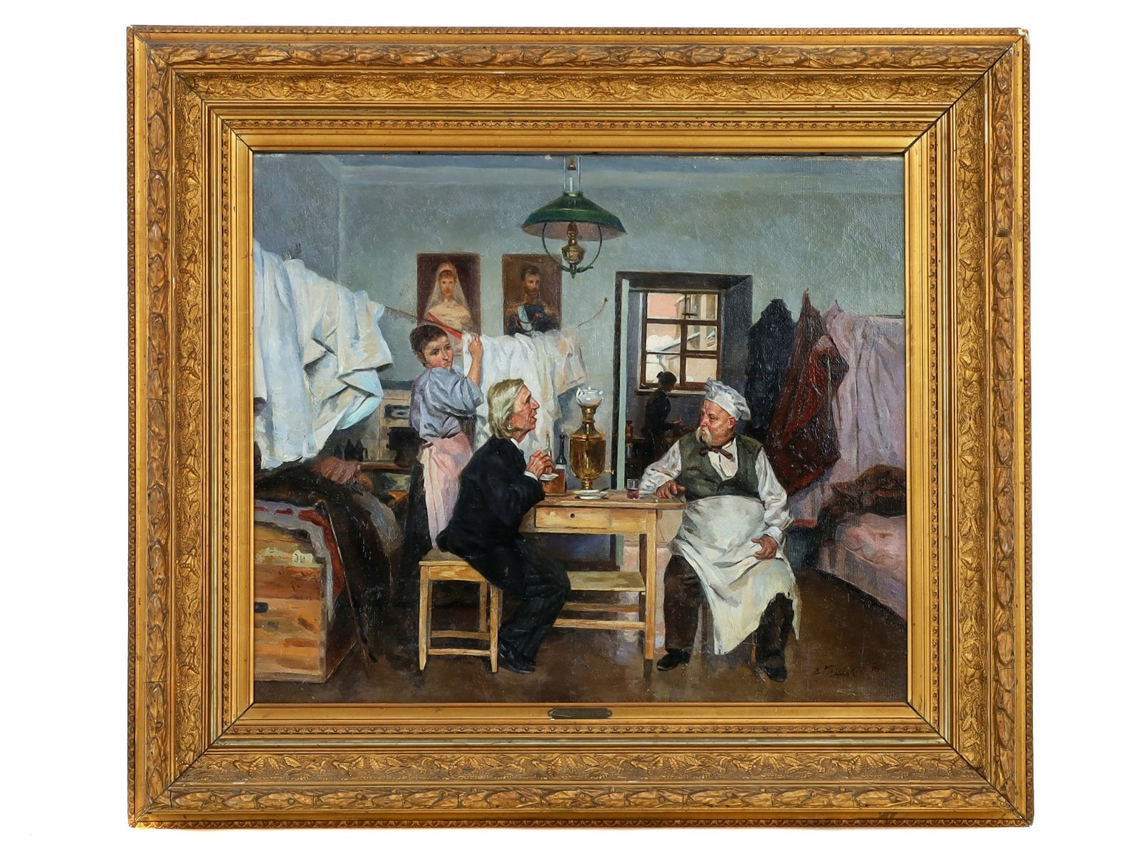 Vladimir Makovsky | RUSSIAN OIL ON CANVAS PAINTING SIGNED BY VLADIMIR ...