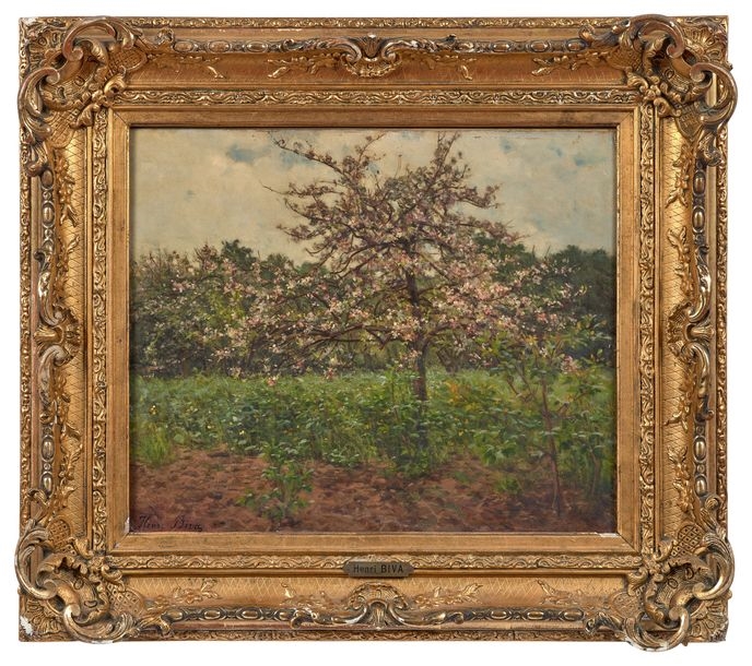 Henri Biva | Orchard in spring | MutualArt