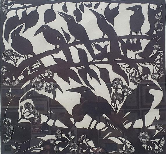 Bruce Goold | “Currawongs” (1980) | MutualArt