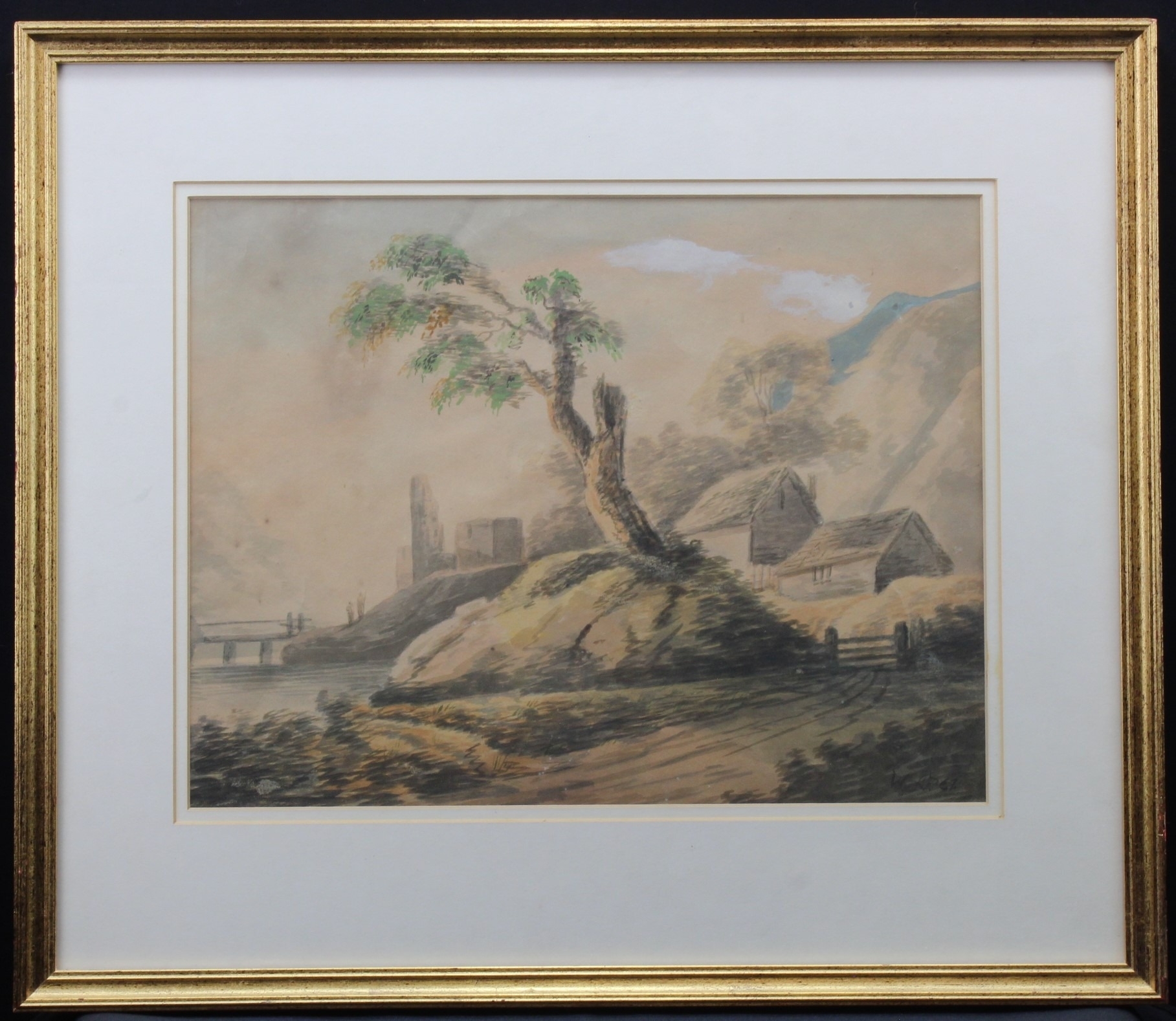 William Pars | depicting a ruined castle by a river | MutualArt