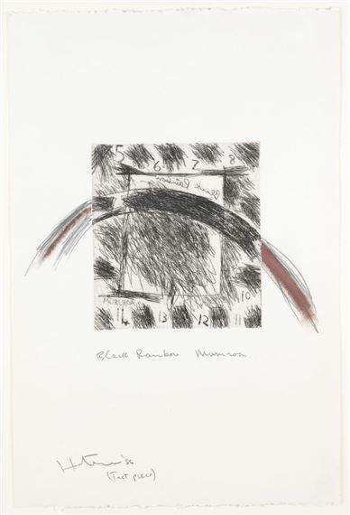 Ralph Hotere | Black Rainbow Mururoa (1986) | MutualArt