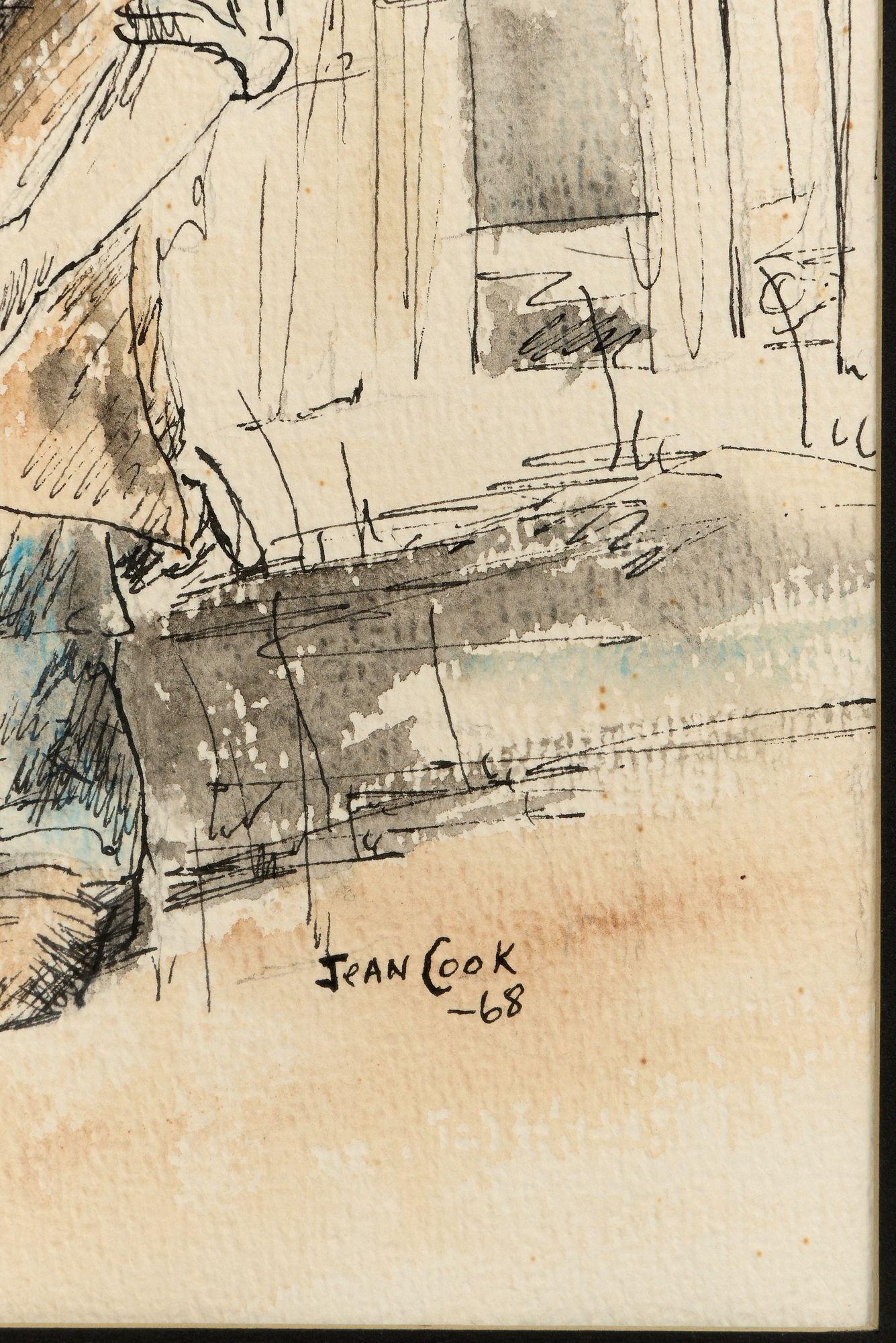 Jean Cook | Farrier Shoeing a Horse (1968) | MutualArt