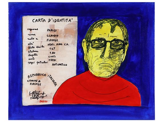 Claudio Parigi | Carta d'Identità con tre colori primari 2023 | MutualArt