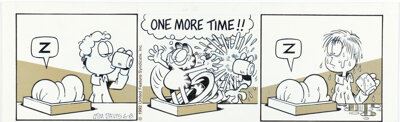 Jim Davis | Jim Davis Garfield Daily Comic Strip Original Art dated 6-8 ...
