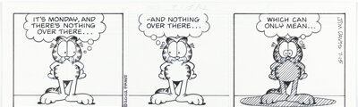 Jim Davis | Jim Davis Garfield Daily Comic Strip Original Art dated 7 ...