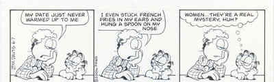 Jim Davis | Jim Davis Garfield Daily Comic Strip Original Art dated 6-7 ...