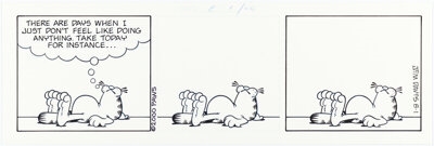 Jim Davis | Jim Davis Garfield Daily Comic Strip Original Art dated 8-1 ...