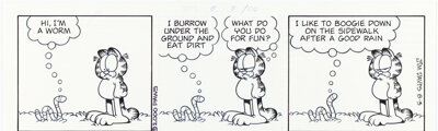 Jim Davis | Jim Davis Garfield Daily Comic Strip Original Art dated 8-3 ...