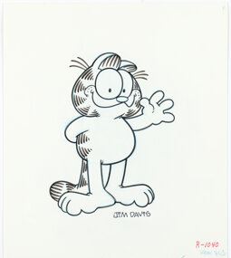 Jim Davis | Jim Davis - Garfield Illustration Original Art (c | MutualArt