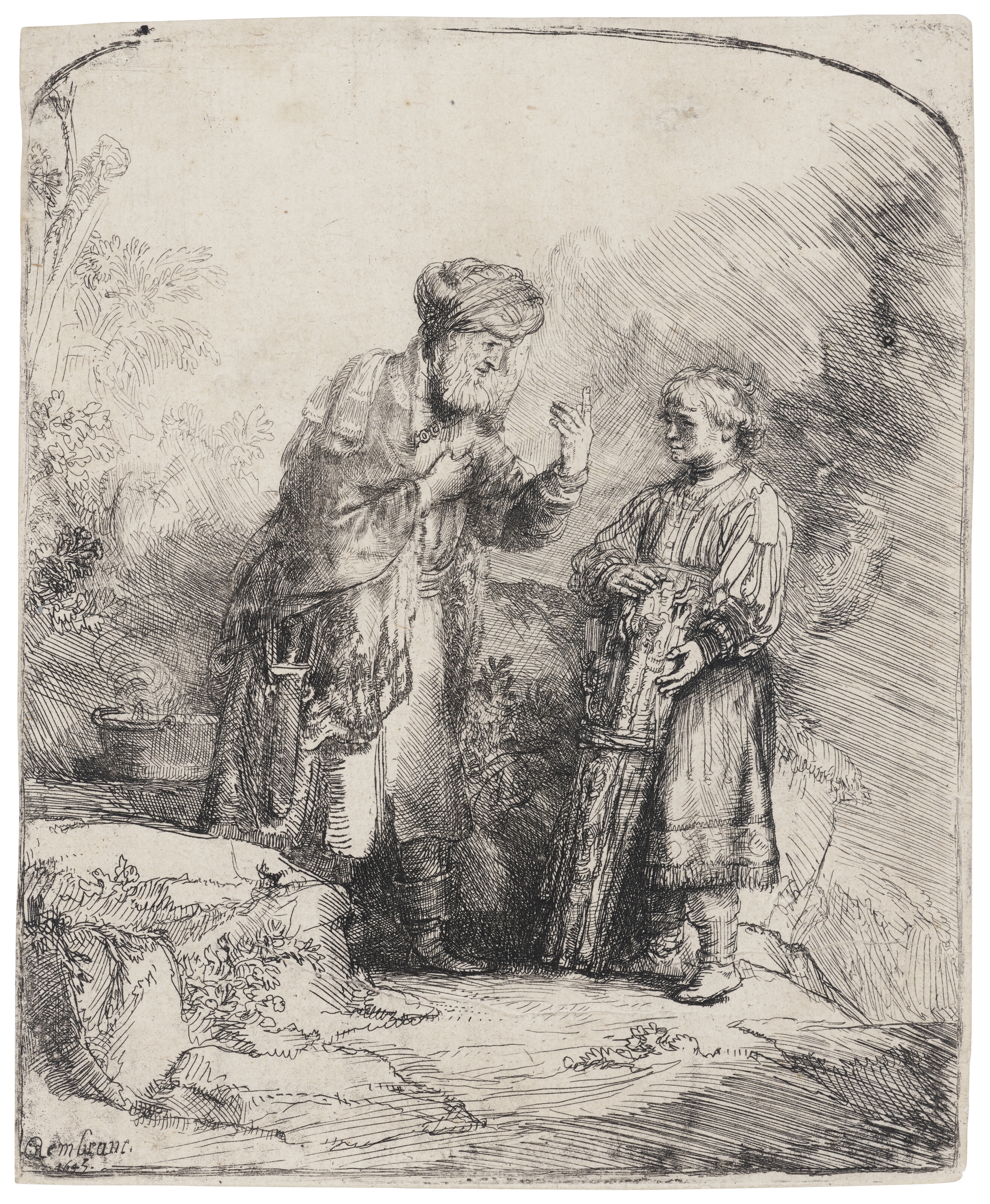 Rembrandt van Rijn | Abraham and Isaac (1645) | MutualArt