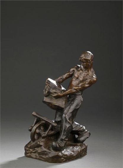 Édouard Drouot | DROUOT Édouard, 1859-1945, The quarryman, bronze ...