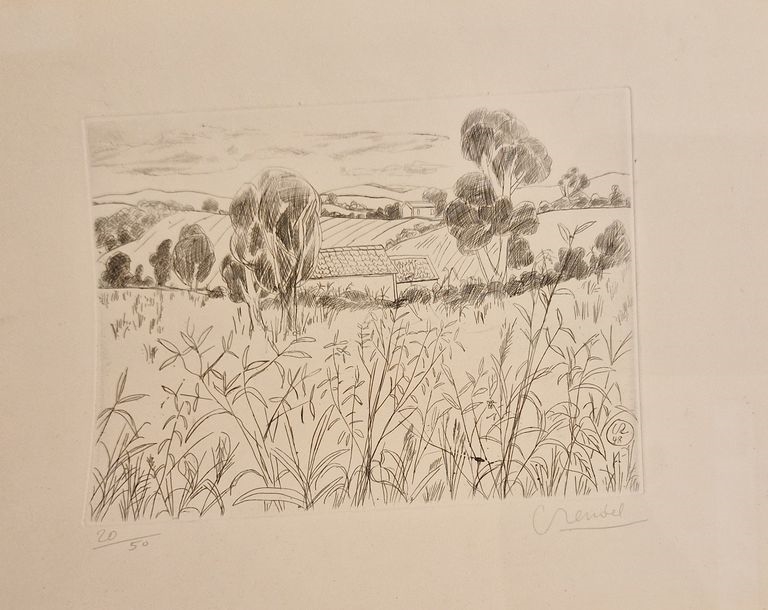 Gabriel Zendel | ZENDEL Gabriel (1906-1992) The Clowns, 1948 Etching ...