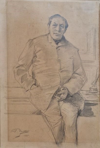 Paul Mathey | MATHEY Paul, 1844-1929, Portrait d'homme... - Lot 207 ...