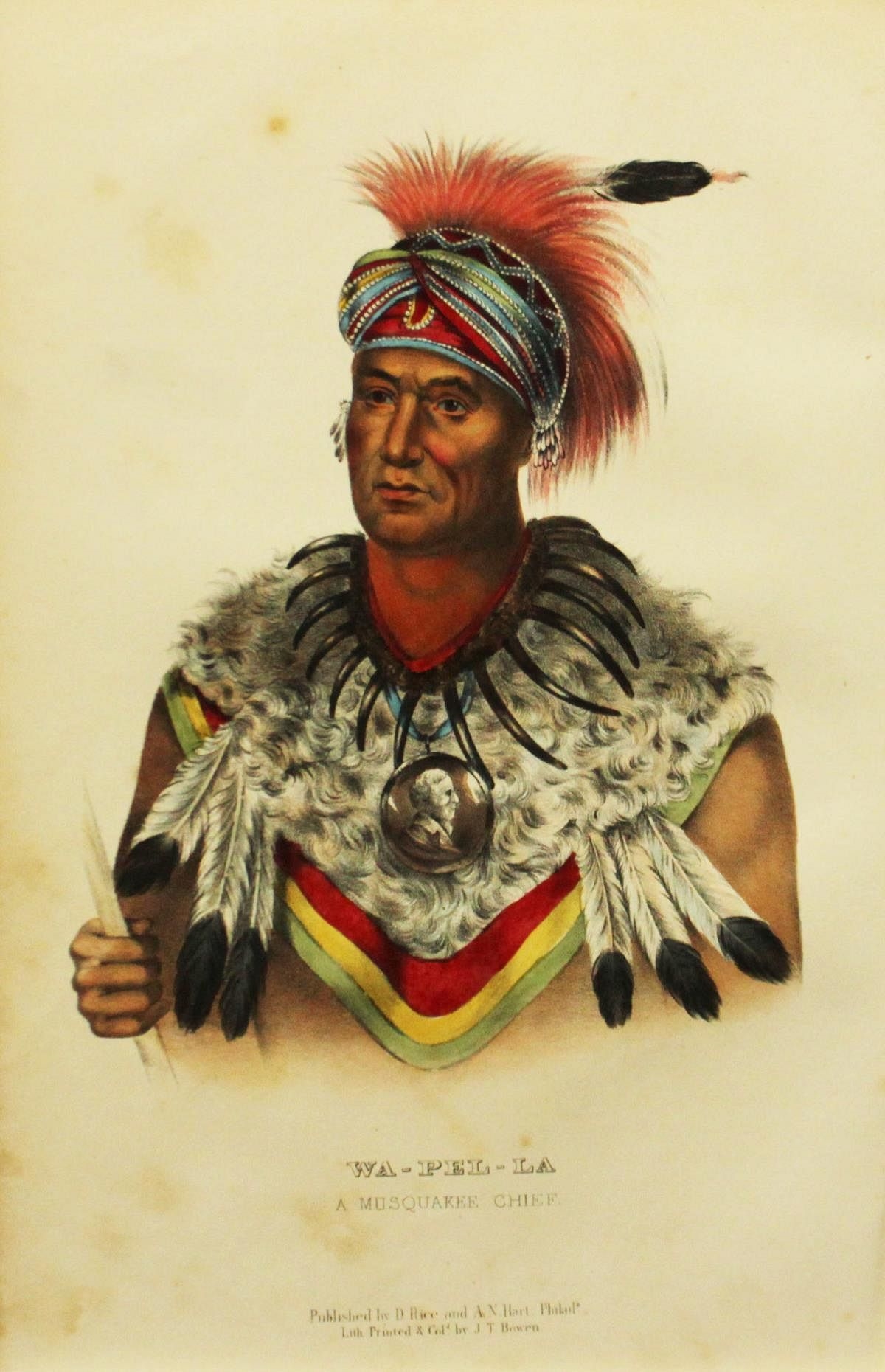 Charles Bird King | Charles Bird King - Wa Pel La A Musquakee Chief ...