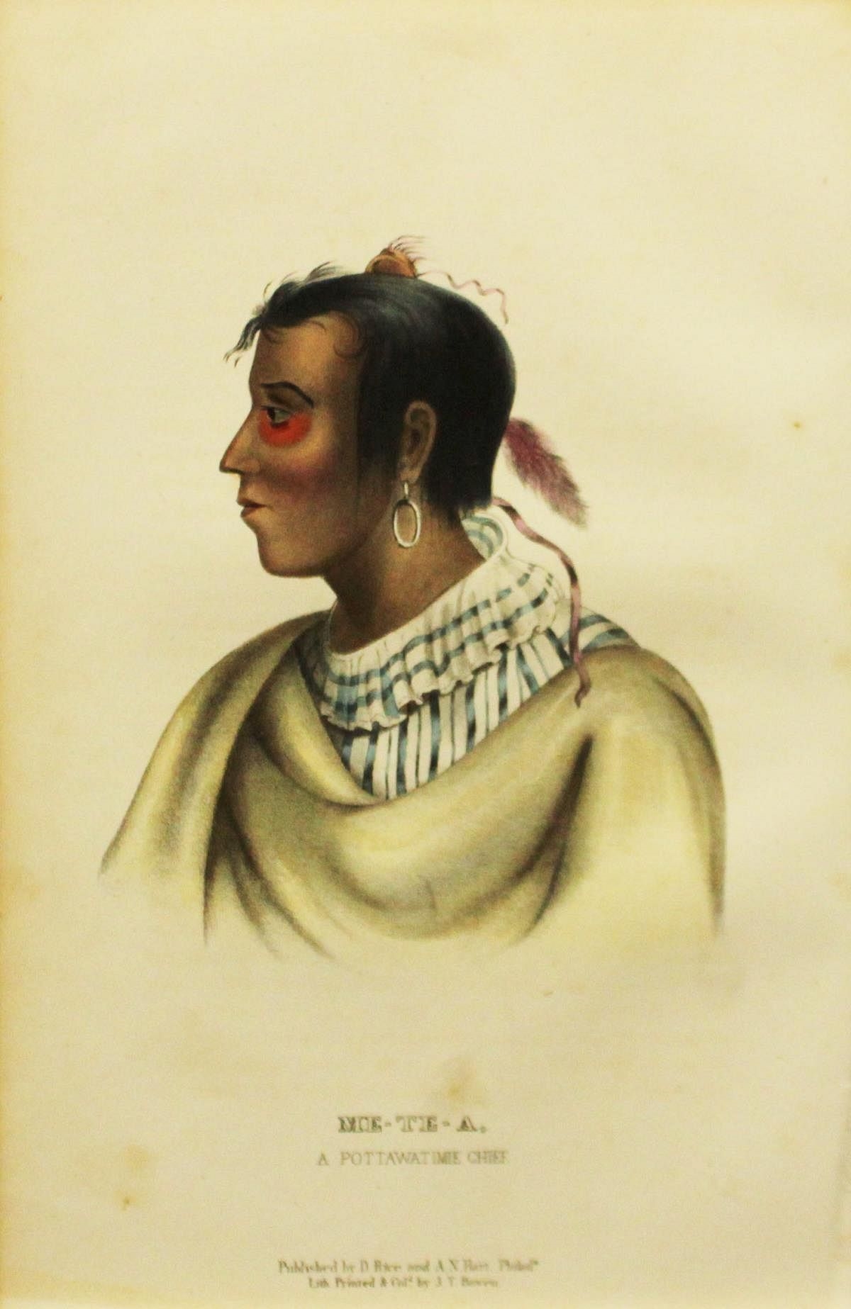 Charles Bird King | Charles Bird King - Me Te A A Pottawatime Chief ...