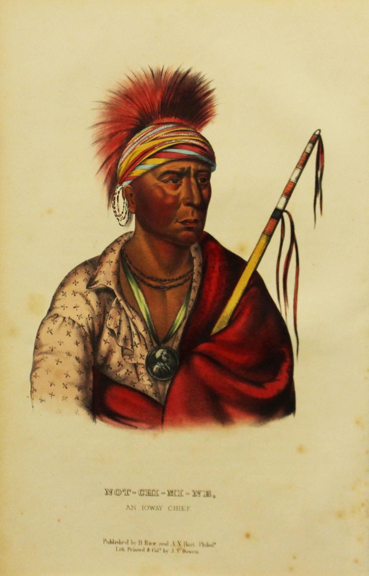 Charles Bird King | Charles Bird King - Not Chi Mi Ne An Ioway Chief ...