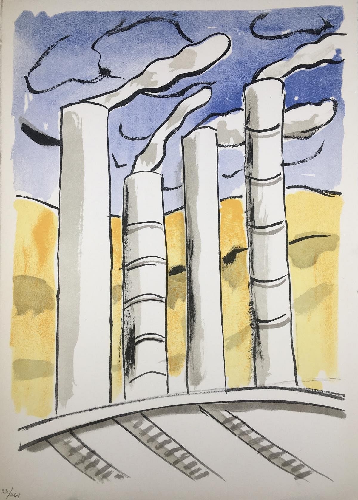 Fernand Léger | Fernand Leger - Les Usines (Factories (1960) | MutualArt