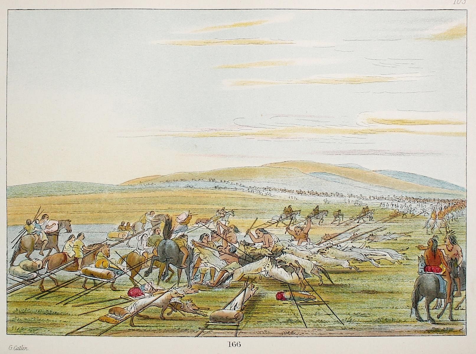 George Catlin | George Catlin - Plate 103 from The North American ...
