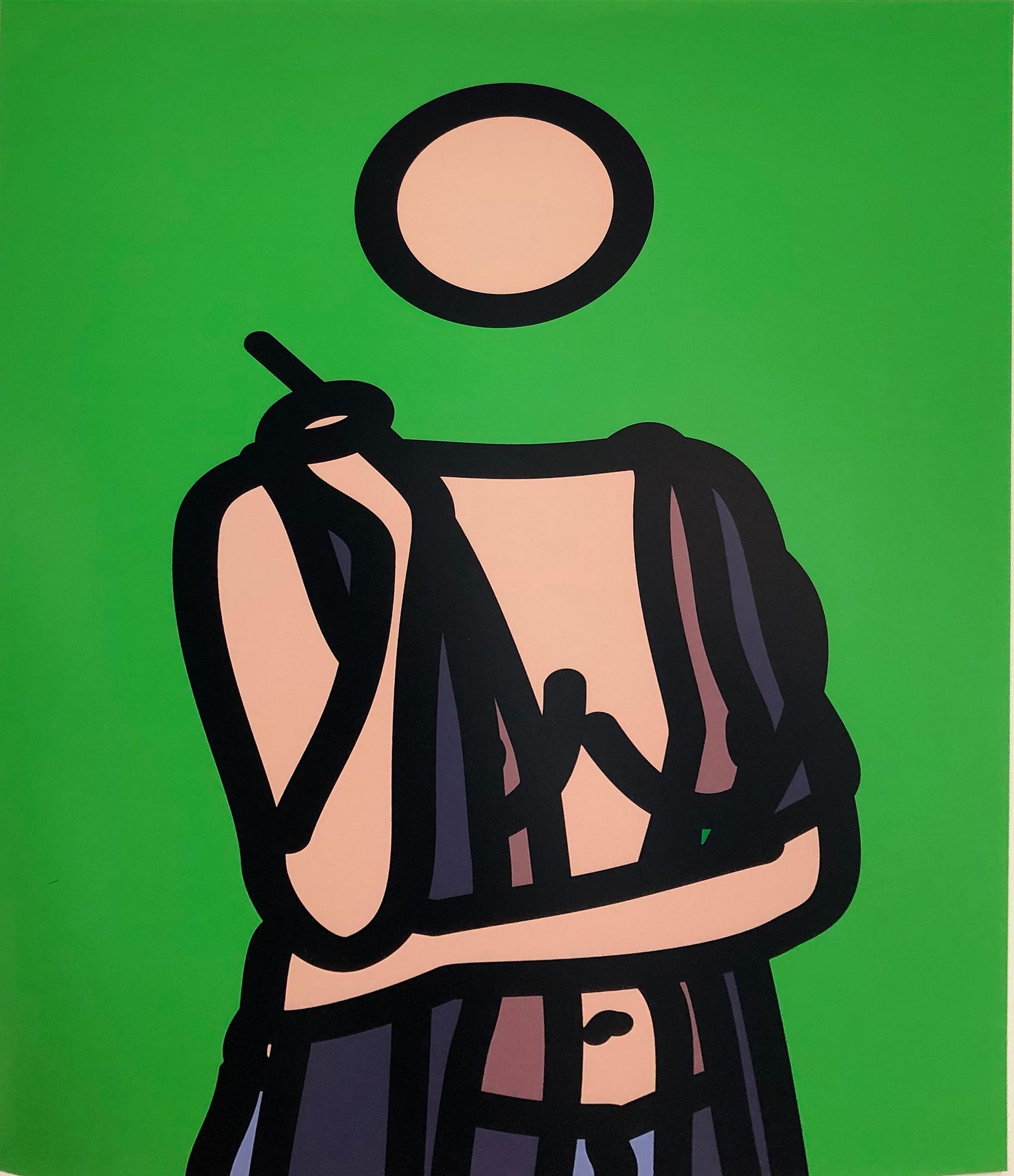 Julian Opie | Julian Opie - Ruth with cigarette 5 (2005) | MutualArt