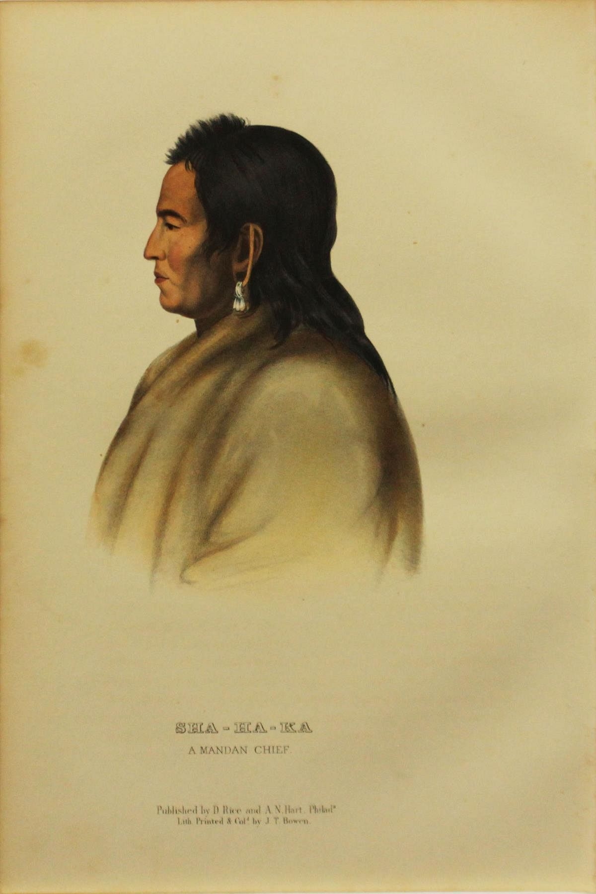 Charles Bird King | Charles Bird King - Sha Ha Ka A Mandan Chief (1858 ...