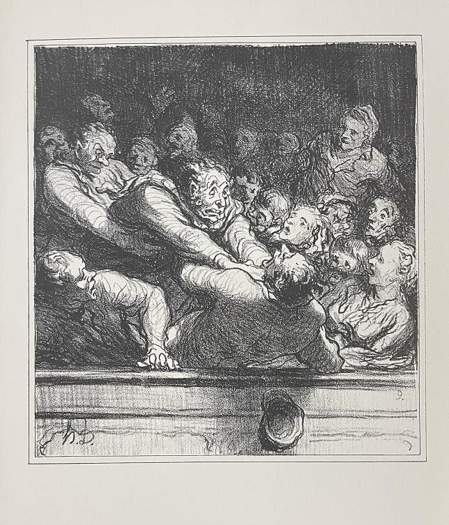 Honoré Daumier | Honore Daumier - Literary Discussion In the Second ...