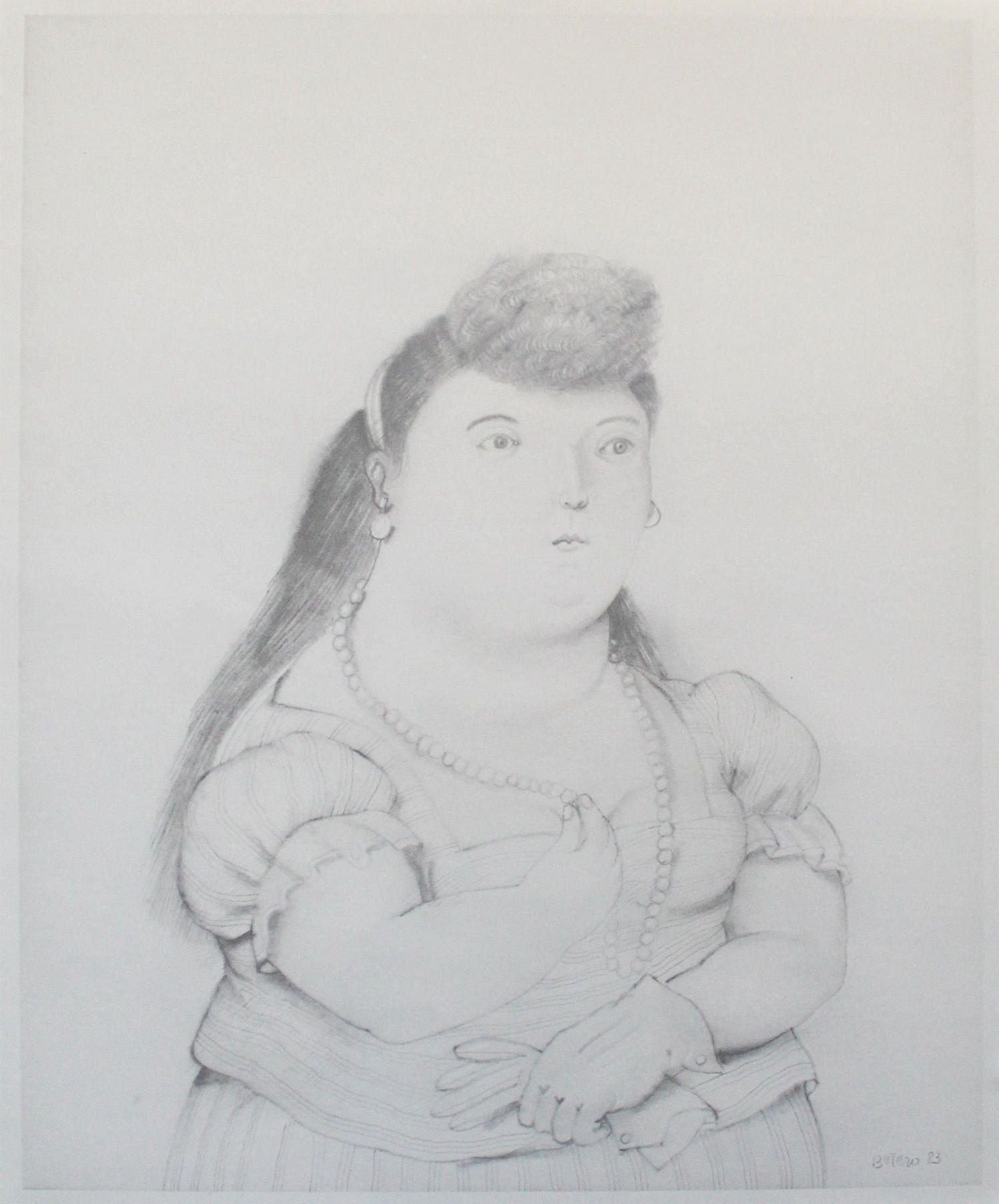 Fernando Botero | Fernando Botero - Untitled (Woman with Pearls (1983 ...