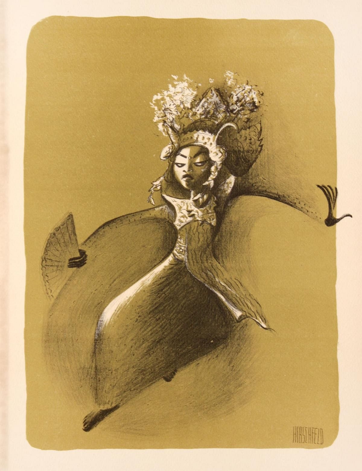 Al Hirschfeld | Al Hirschfeld - Le Gong Bali (1941) | MutualArt