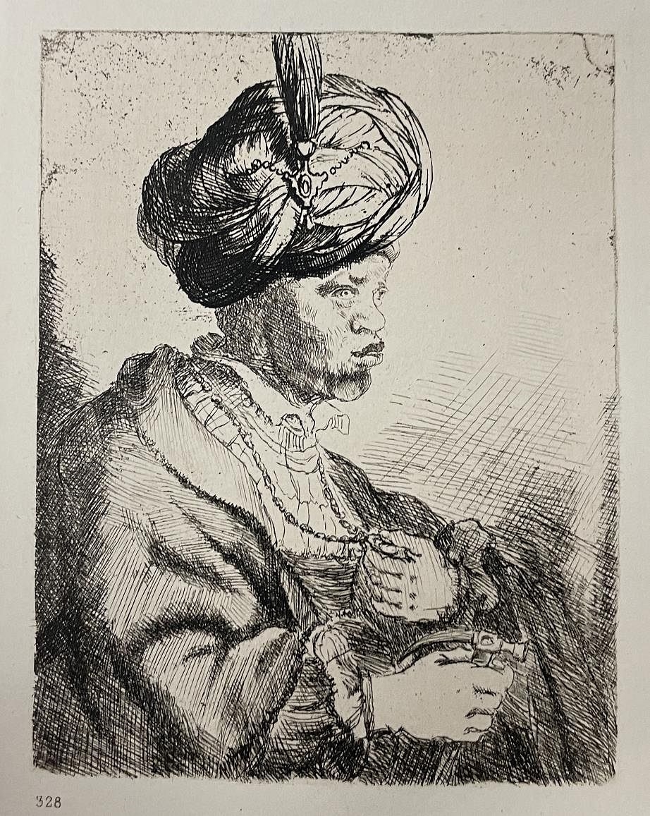 Rembrandt van Rijn | Rembrandt van Rijn (After) - Man with Turban (1883 ...