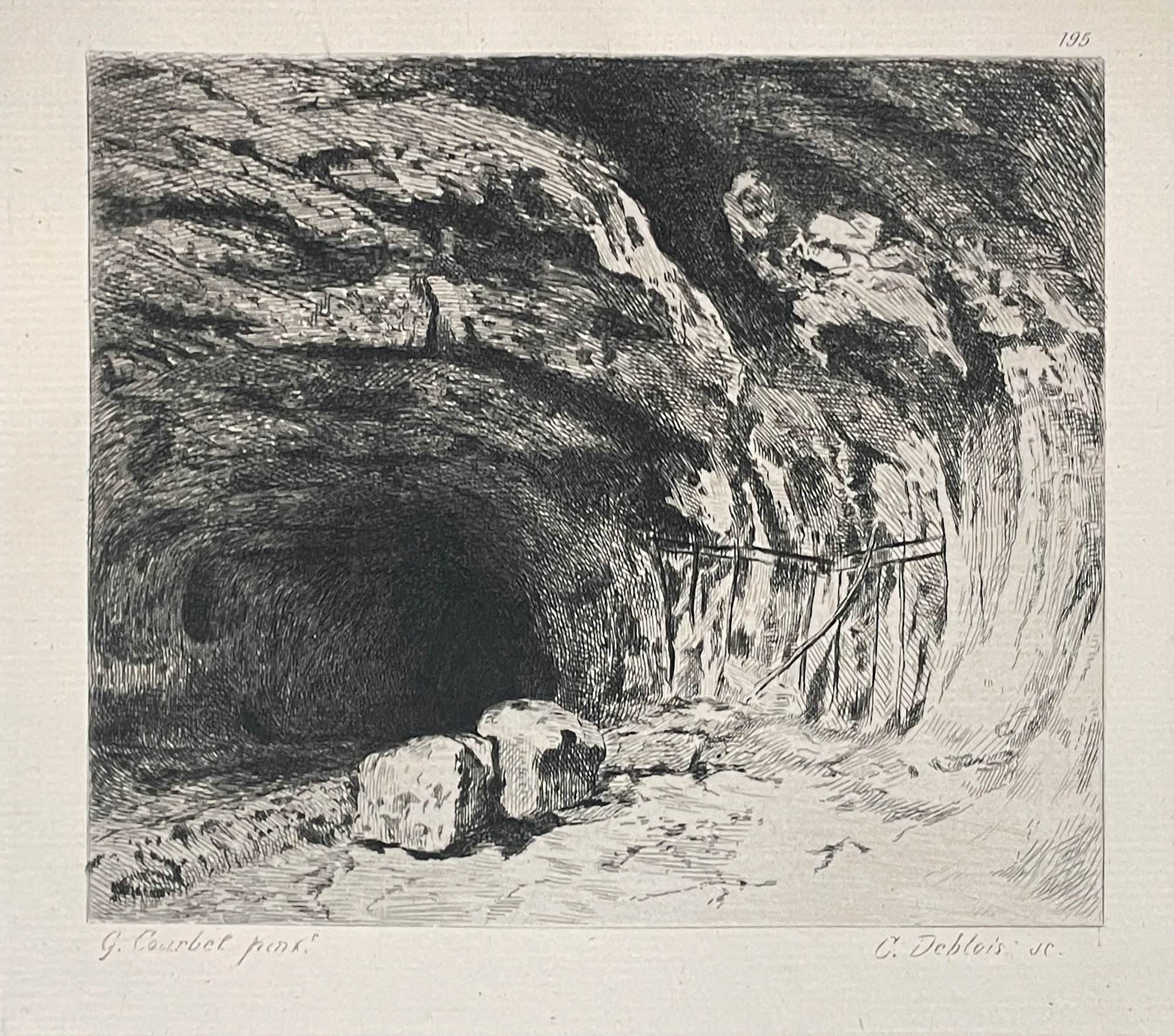 Gustave Courbet | Gustave Courbet - Grotte De La Source De La Loue ...