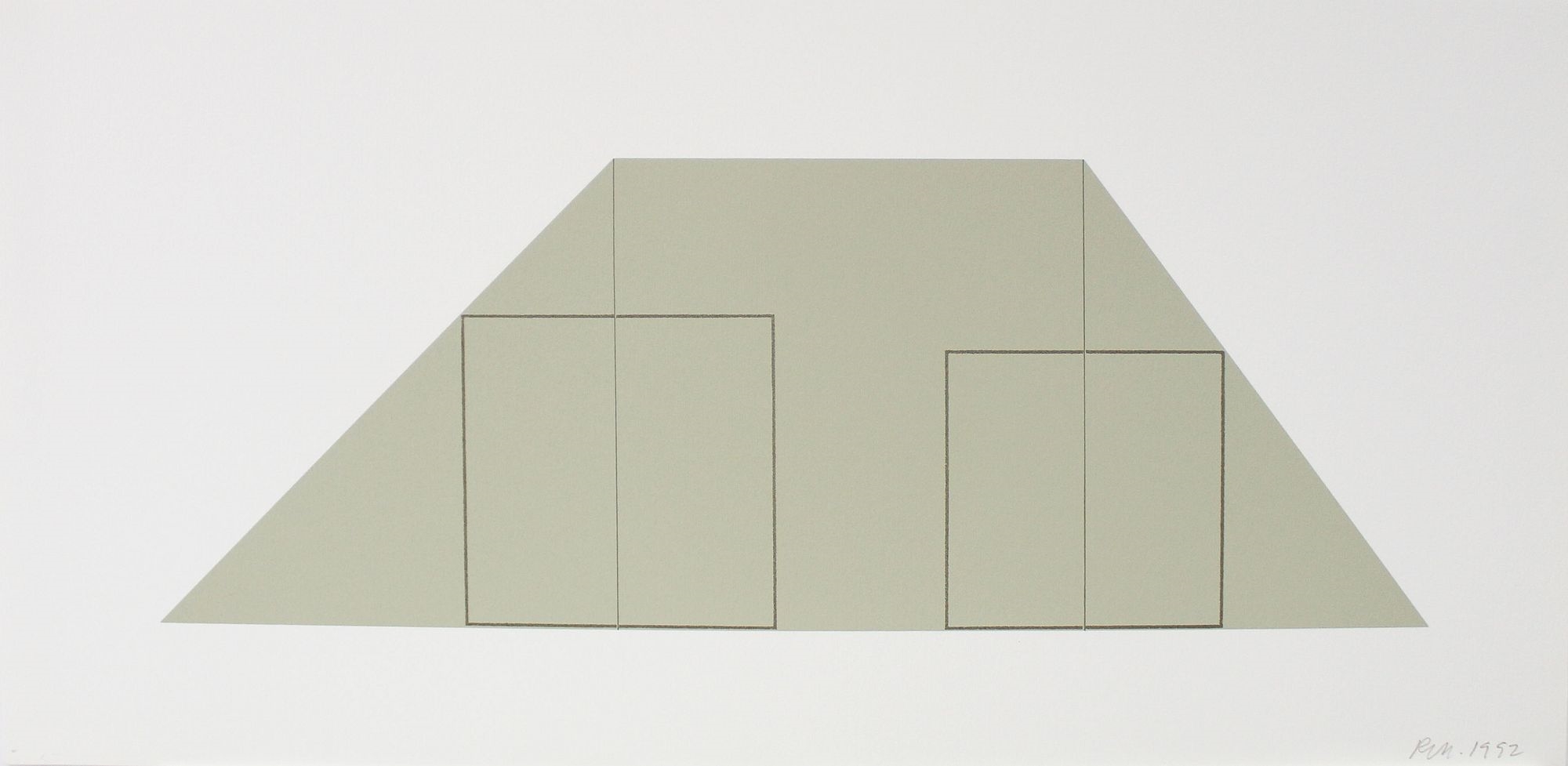 Robert Mangold | Manila Curved Area Series (1968) | MutualArt