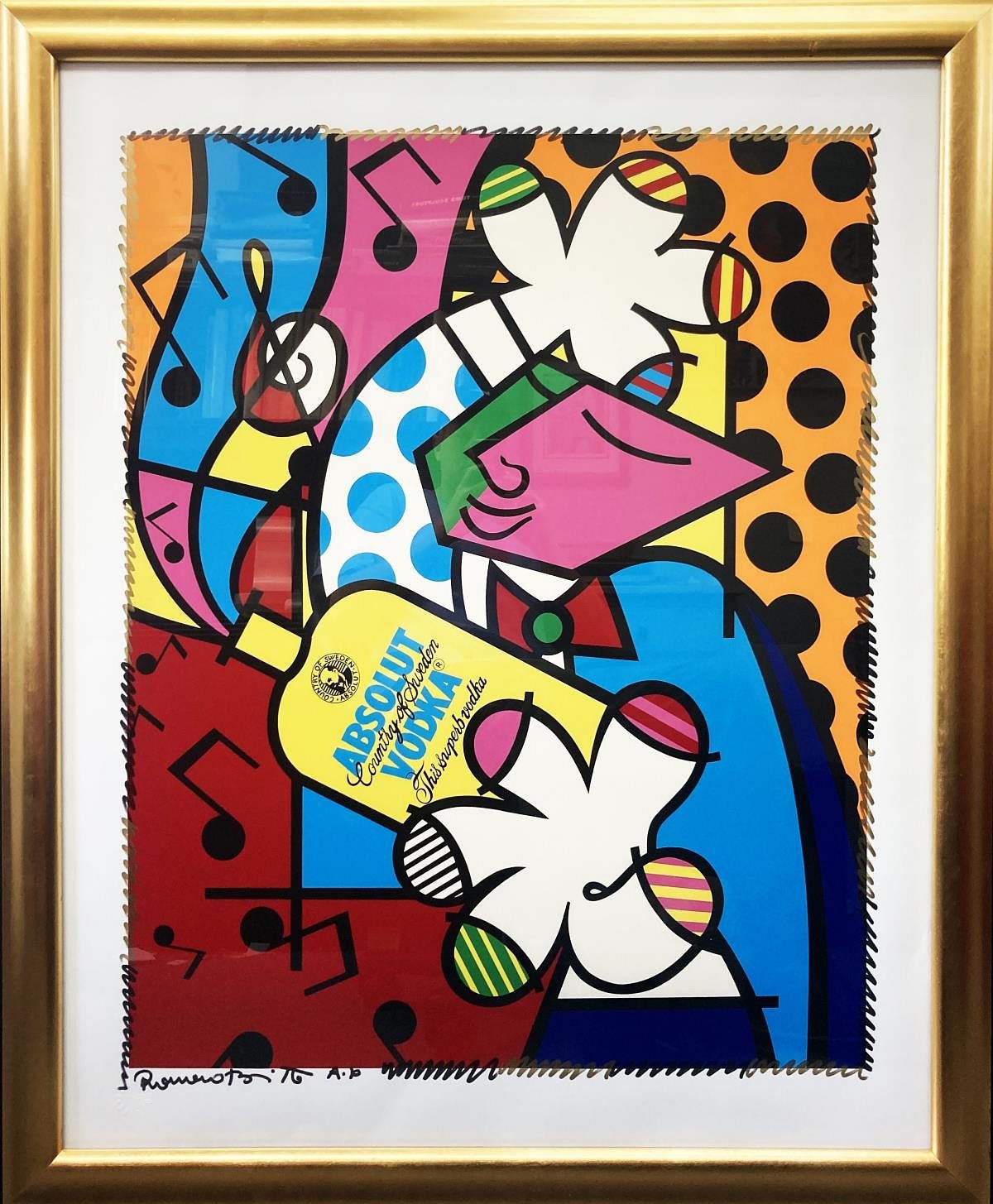 Romero Britto | Romero Britto - Absolut Vodka (1989) | MutualArt