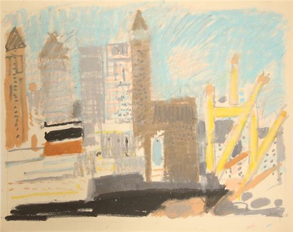 Gustav Bolin | N17 NY Cranes (1965) | MutualArt