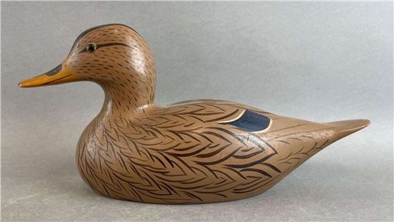Mike Pierce | Mike Pierce Signed Wood Duck Decoy (1981) | MutualArt