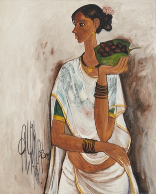 B. Prabha | UNTITLED (RED ROSES) (1967) | MutualArt