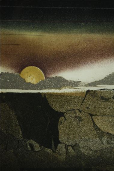 Tuvia Beeri | atmospheric rocky landscape (20th Century) | MutualArt