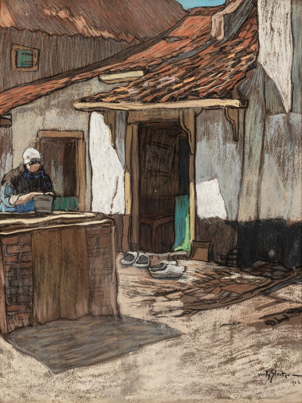 Willy Sluiter | Portrait of a Volendam girl | MutualArt