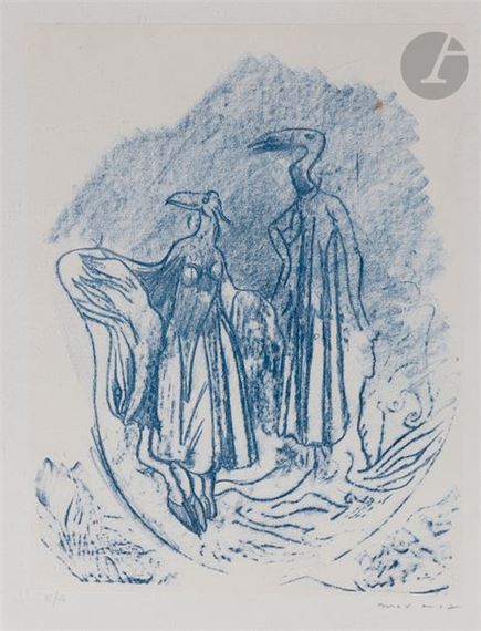 Max Ernst | Loplop im Wald (1958) | MutualArt